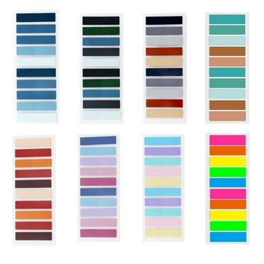 1600 Pcs Sticky Book Tabs, 60 Colors Morandi Book Tabs, Transparent ...