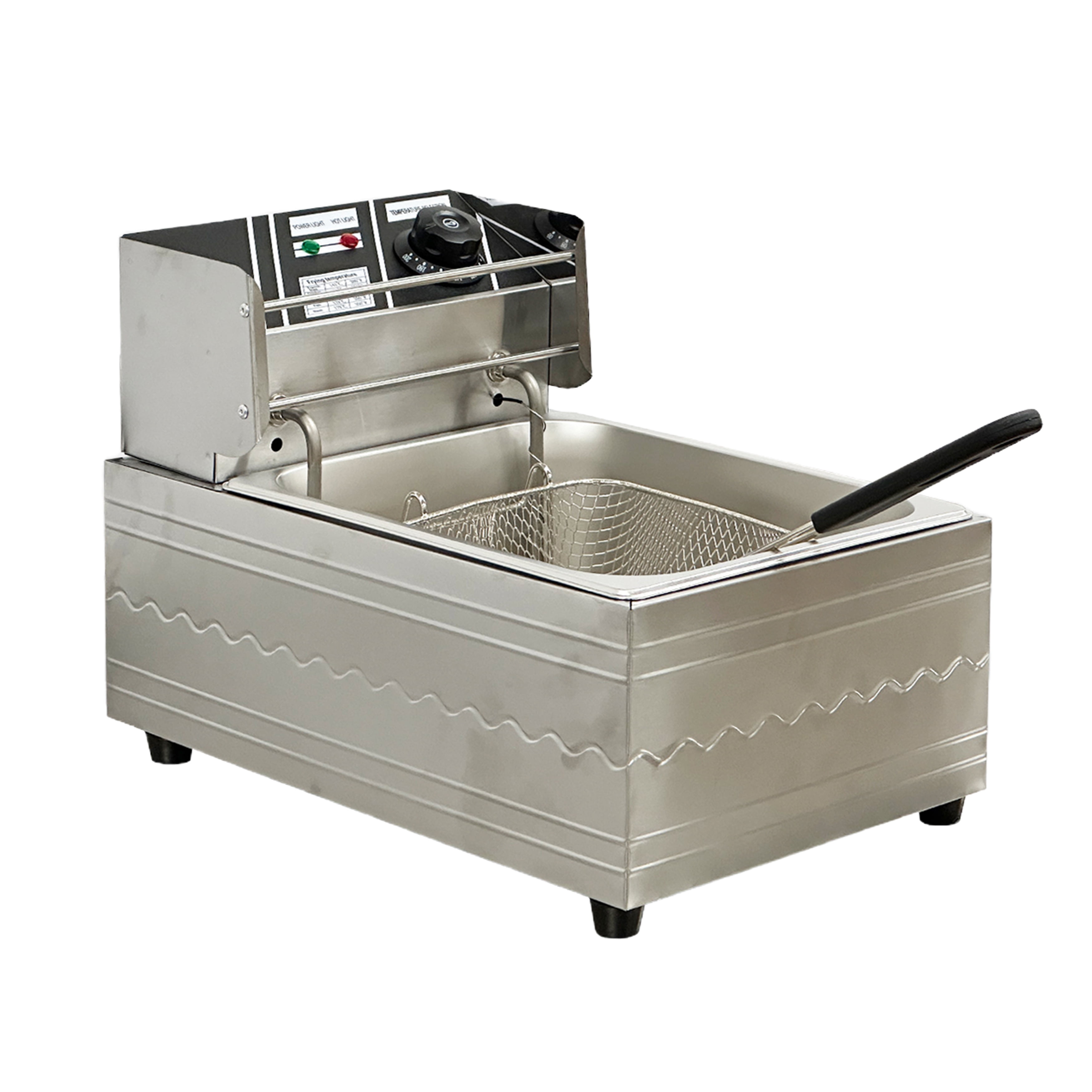 1600W Electric Deep Fryer, Stainless Steel Countertop Fryer Large ...