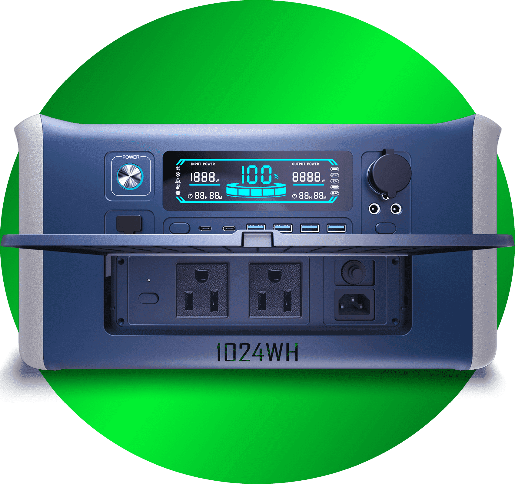 1600W POWER STATIONS Off-Grid Living Must-Have: Solar-Powered Energy ...