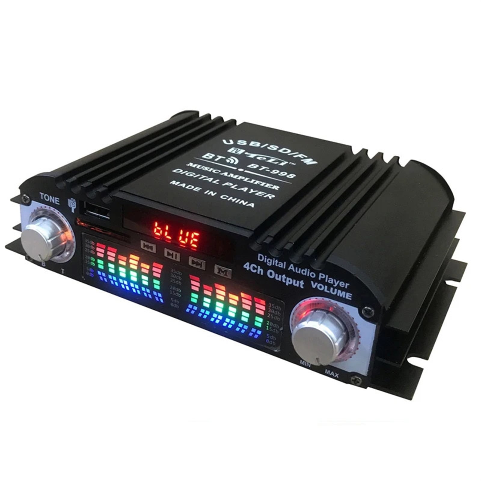 1600W Peak Power HiFi Sound Amplifier Digital 4 Channel Audio Amplifier ...