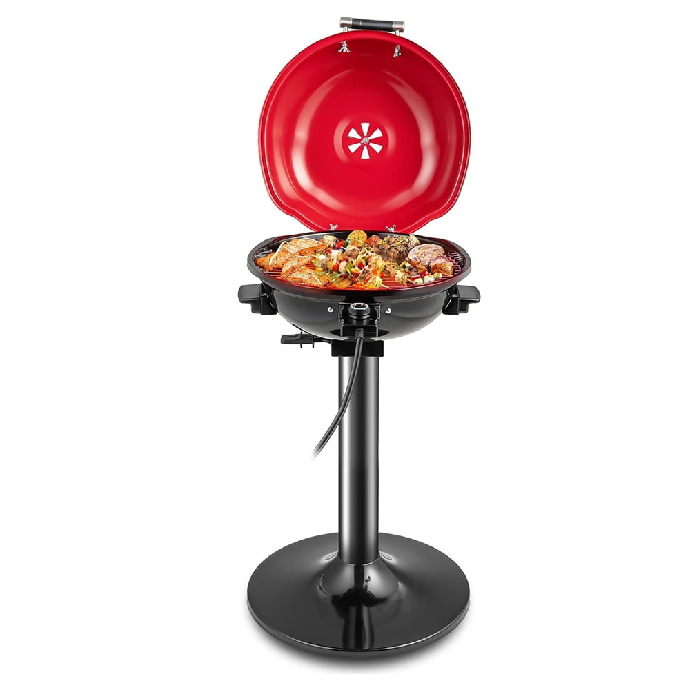 1600W Portable Electric Grill, Outdoor BBQ Grill, Electric Barbecue ...