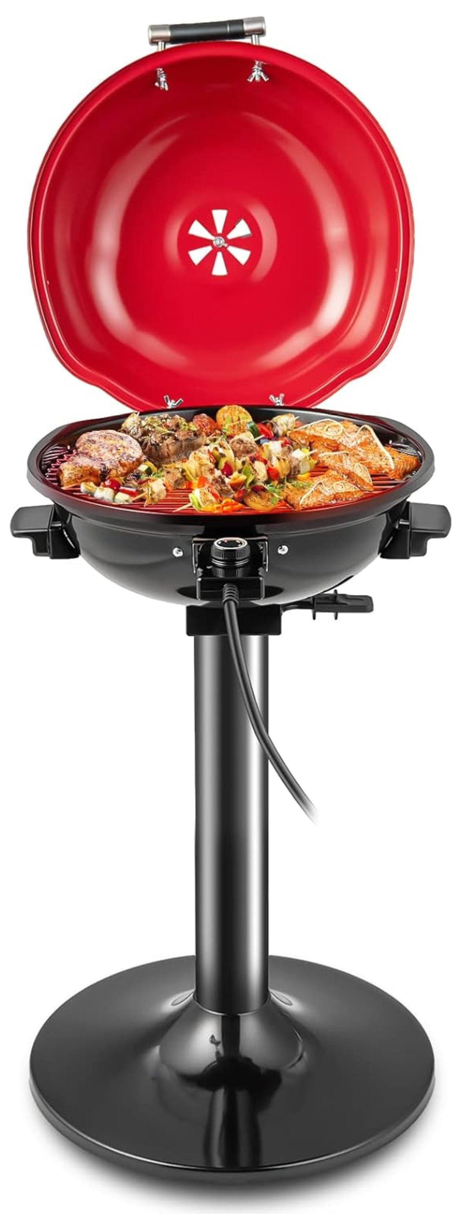 1600W Portable Electric Grill Outdoor BBQ Grill for 15-Serving ...