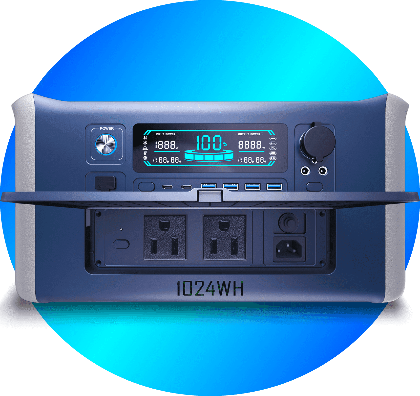 1600W Portable Power Station Off-Grid Living Must-Have Solar-Powered ...