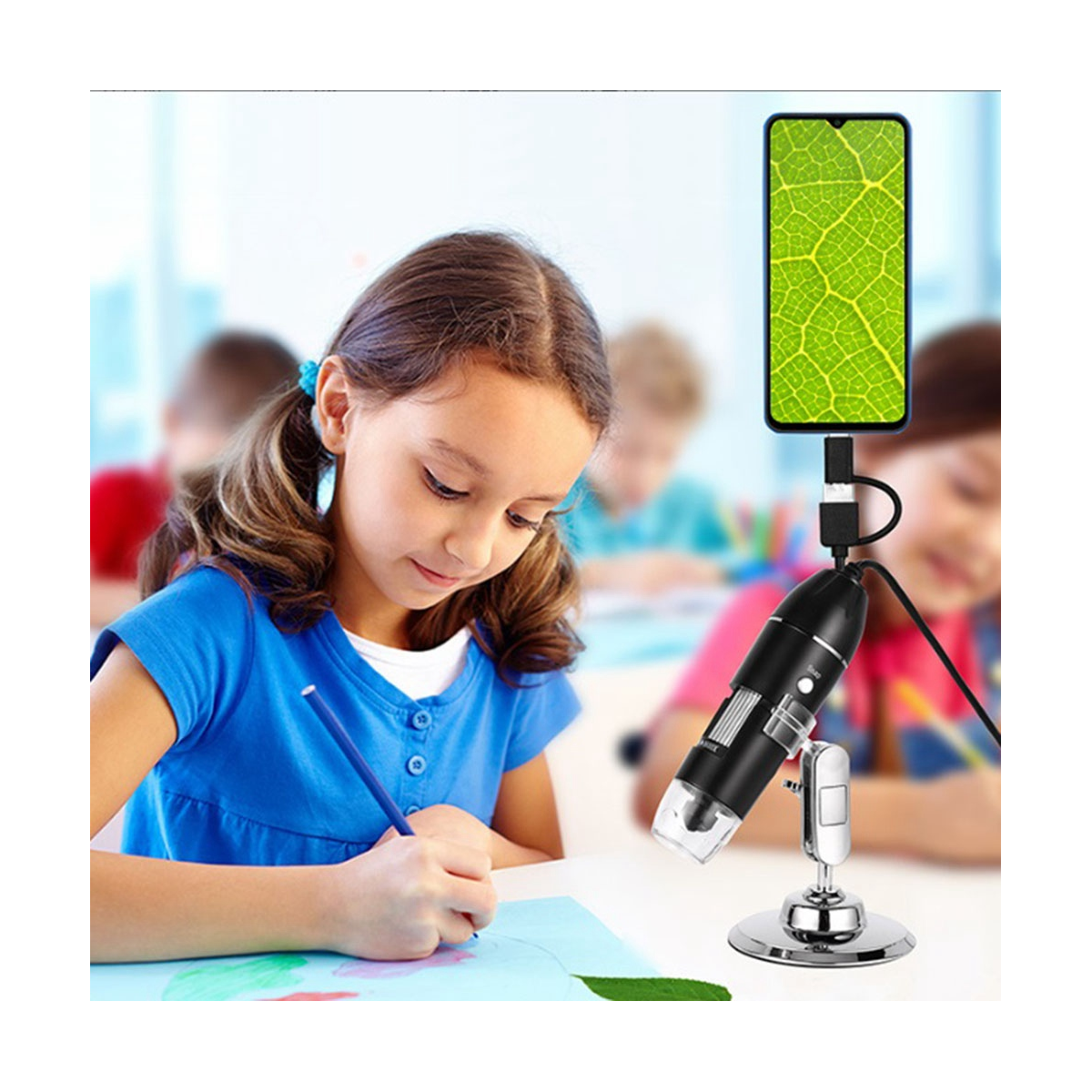 1600X Digital Microscope Camera 3In1 USB Portable Elec for Soldering ...