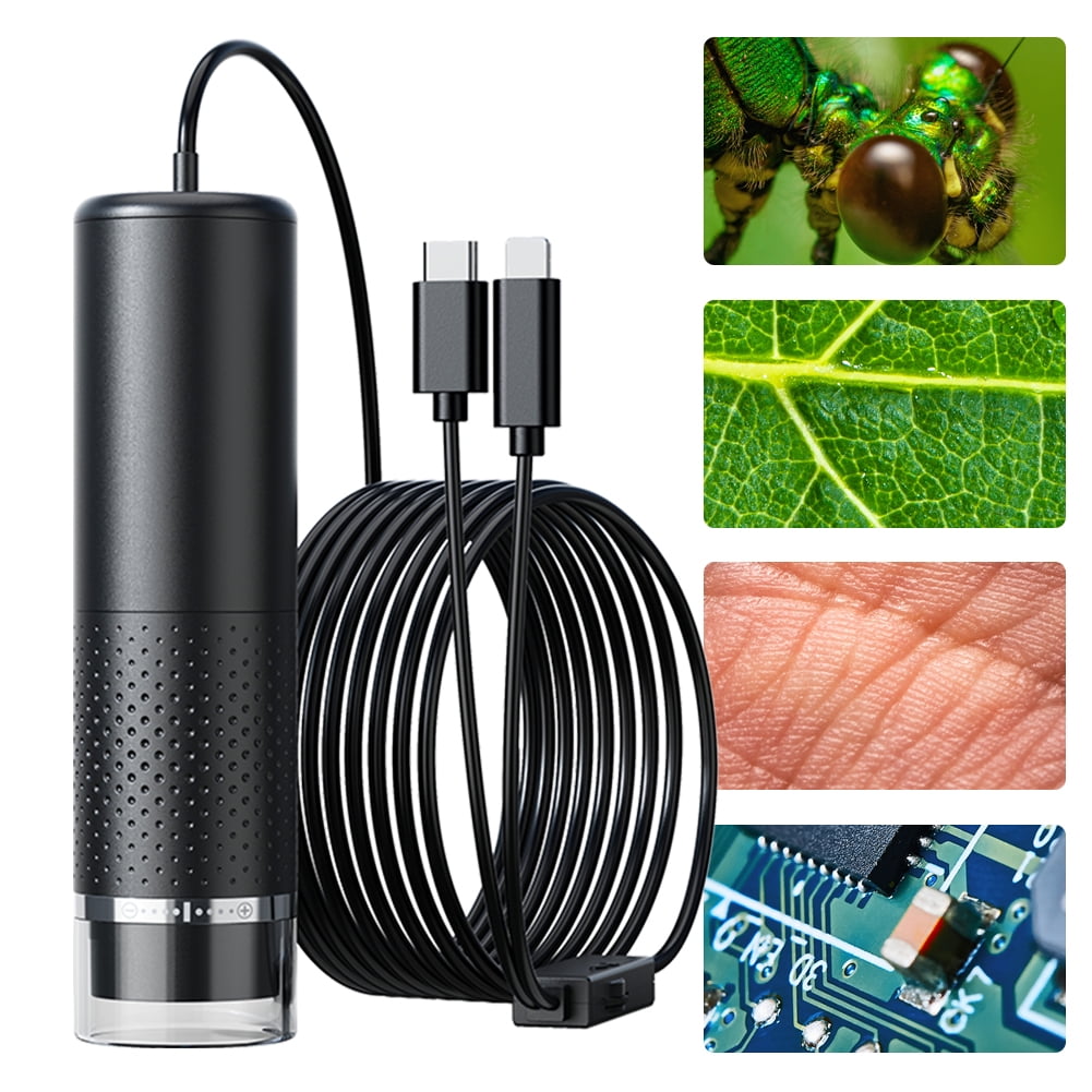 1600X Digital Microscope Camera Type USB Portable LED Magnifier 8LED ...