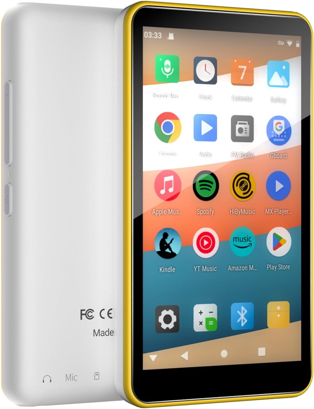 160GB Android MP3 Player for Kids with Blue and WiFi: 4" Touch, WiFi ...