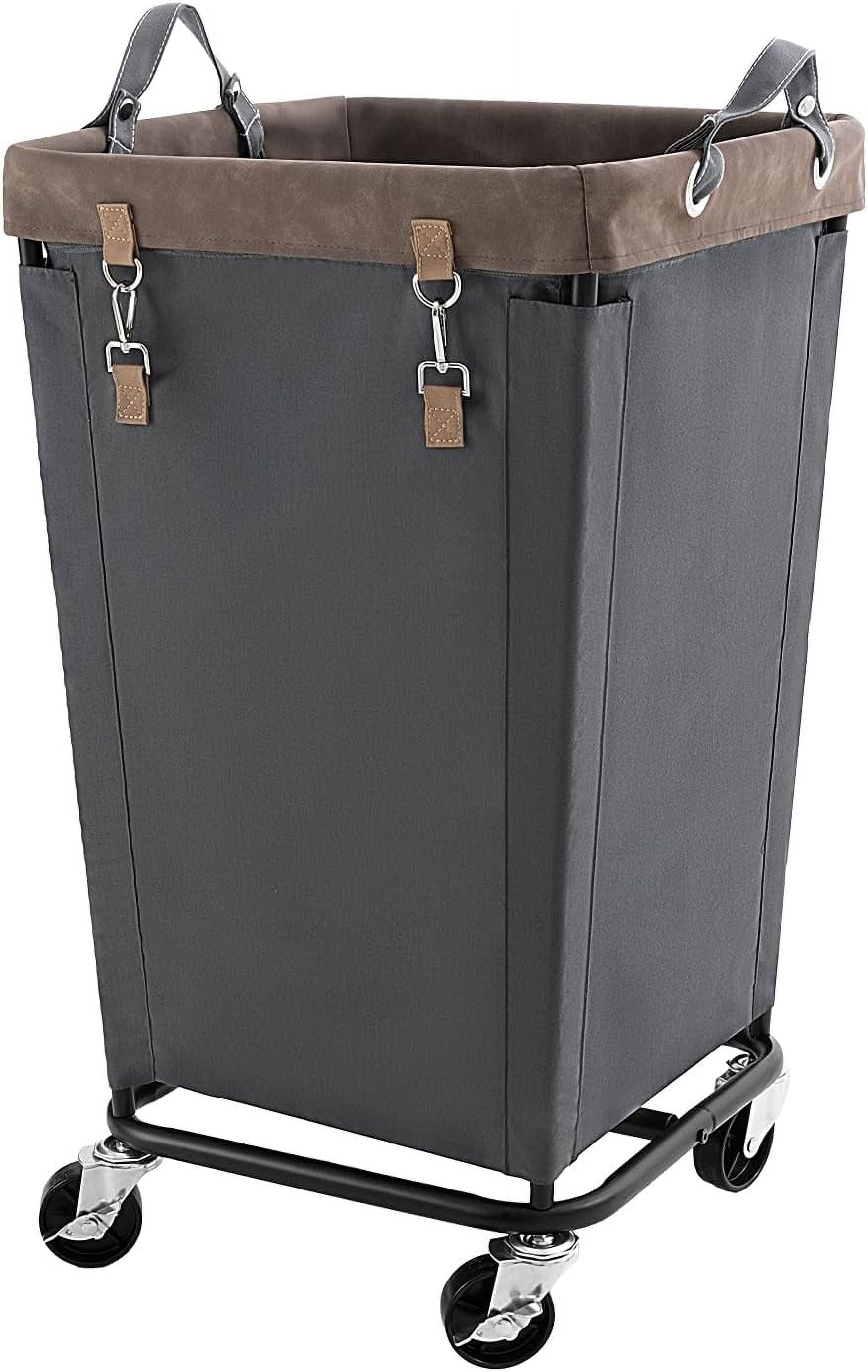 160L Laundry Basket with Wheels, Large Rolling Hampers for Clothing ...