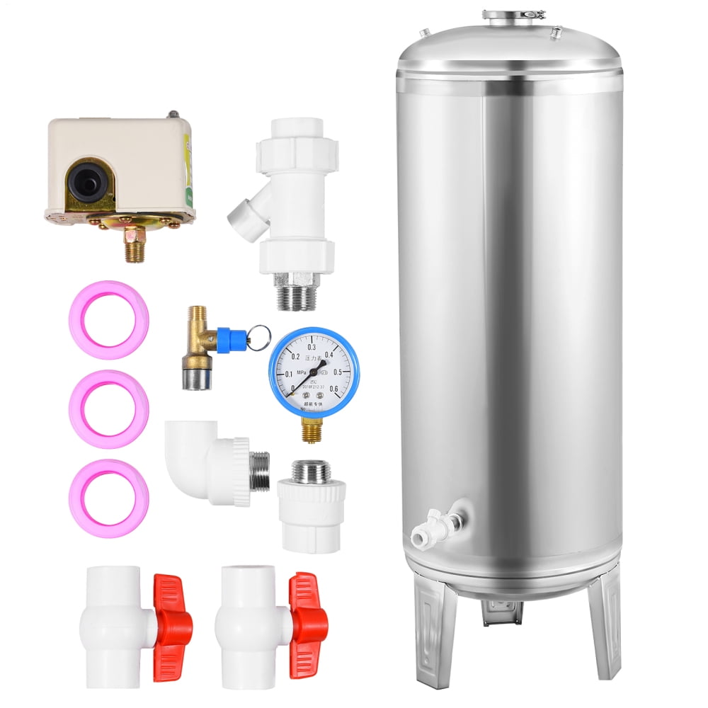 160L Stainless Steel Vertical Water Pressure Tank - Automatic Well ...