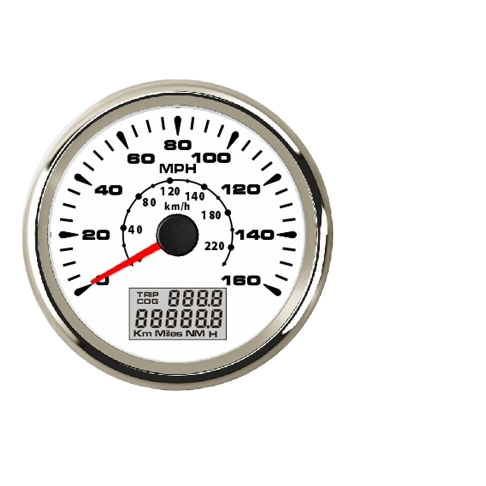 160MPH Universal GPS Speedometer Gauge 240KM/H Trip Counter Odometer ...