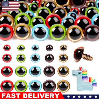 160PCS Animal Puppet Craft 10mm-18mm Plastic Safety Eyes for DIY Bear ...