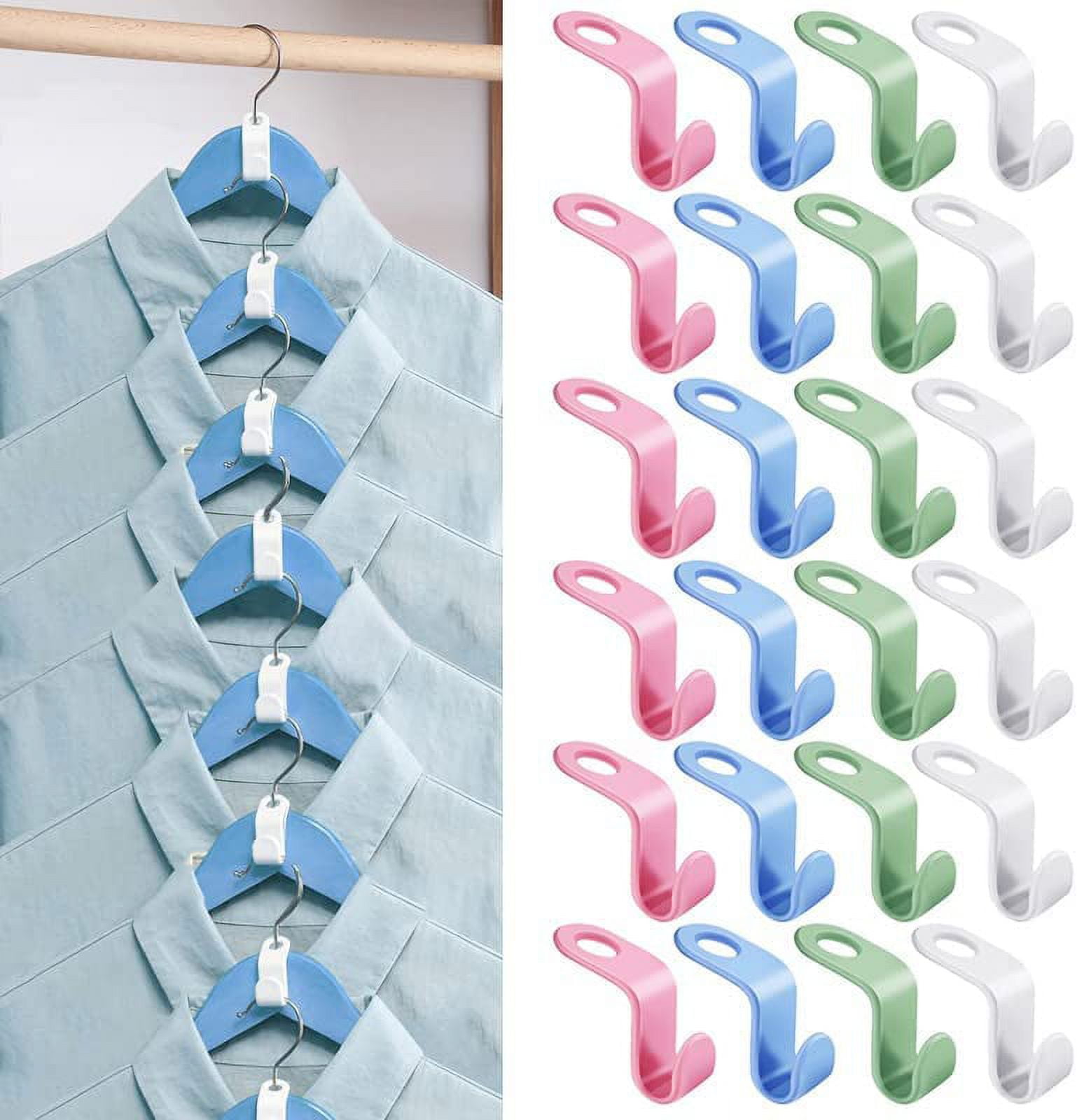 160PCS Clothes Hanger Connector Hooks Heavy Duty Hangers Cascading ...