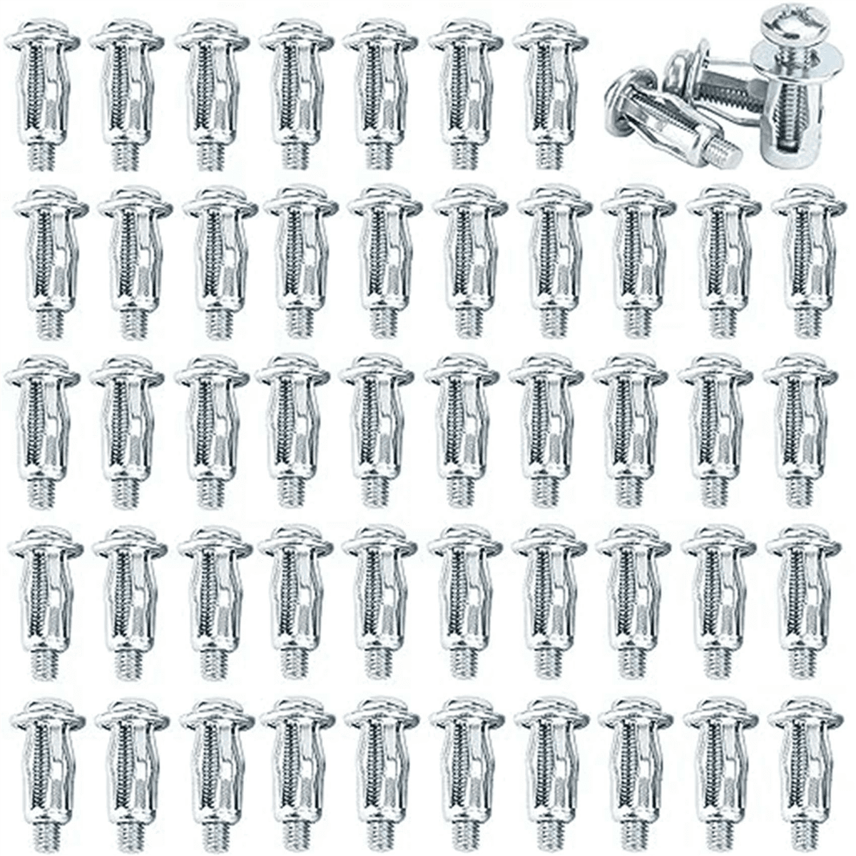 160PCS Expansion Screw Petal Nut,Petal Shape Nut,Jack Nuts Petal Nuts ...