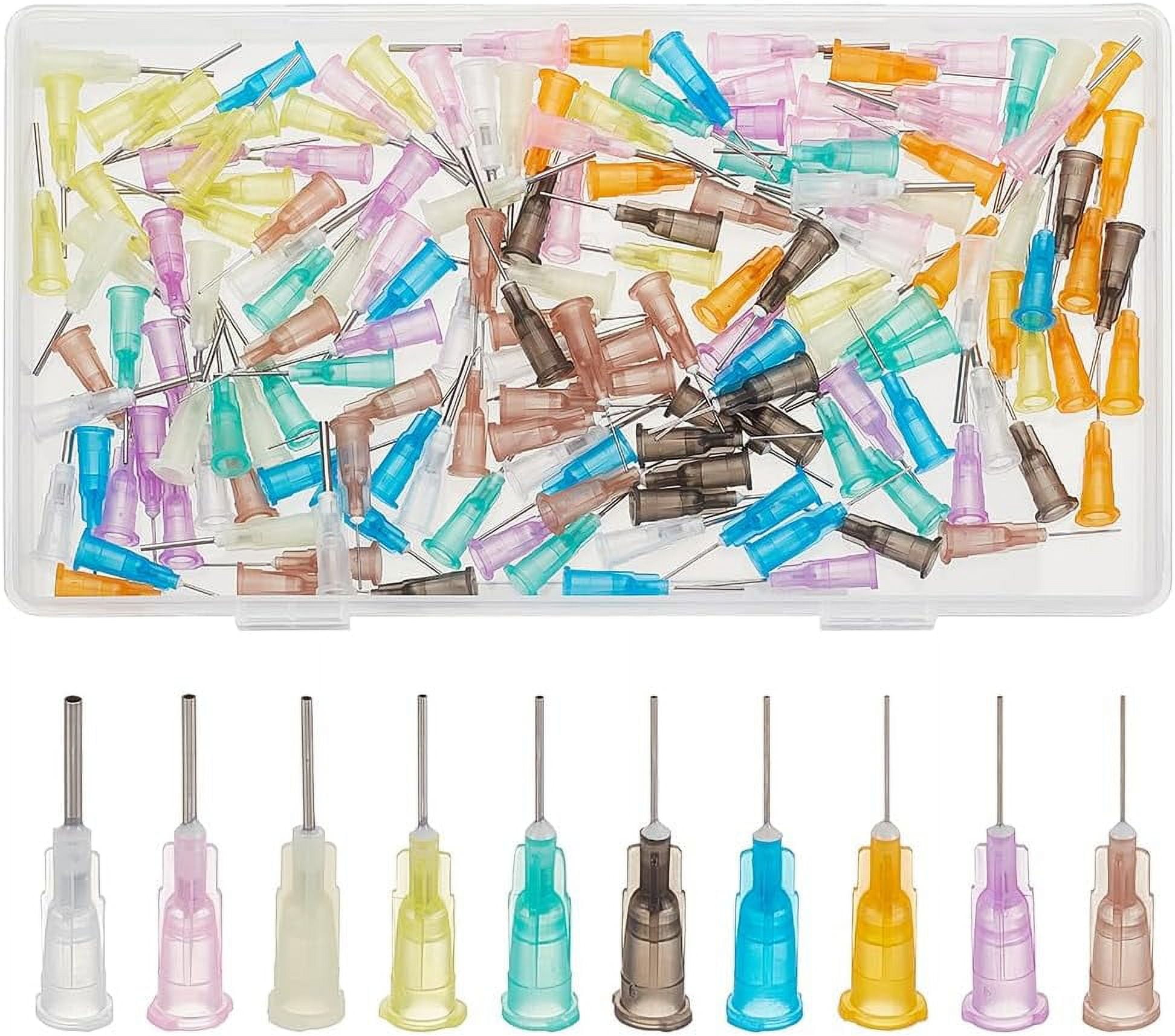 160Pcs 10 Styles Plastic Fluid Precision Blunt Needle Dispense Tips ...