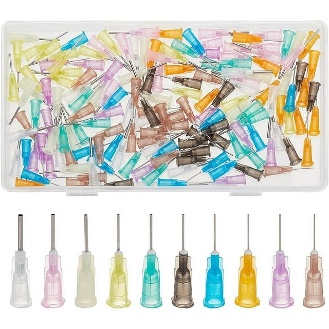 160Pcs 10 Styles Plastic Fluid Precision Blunt Needle Dispense Tips ...