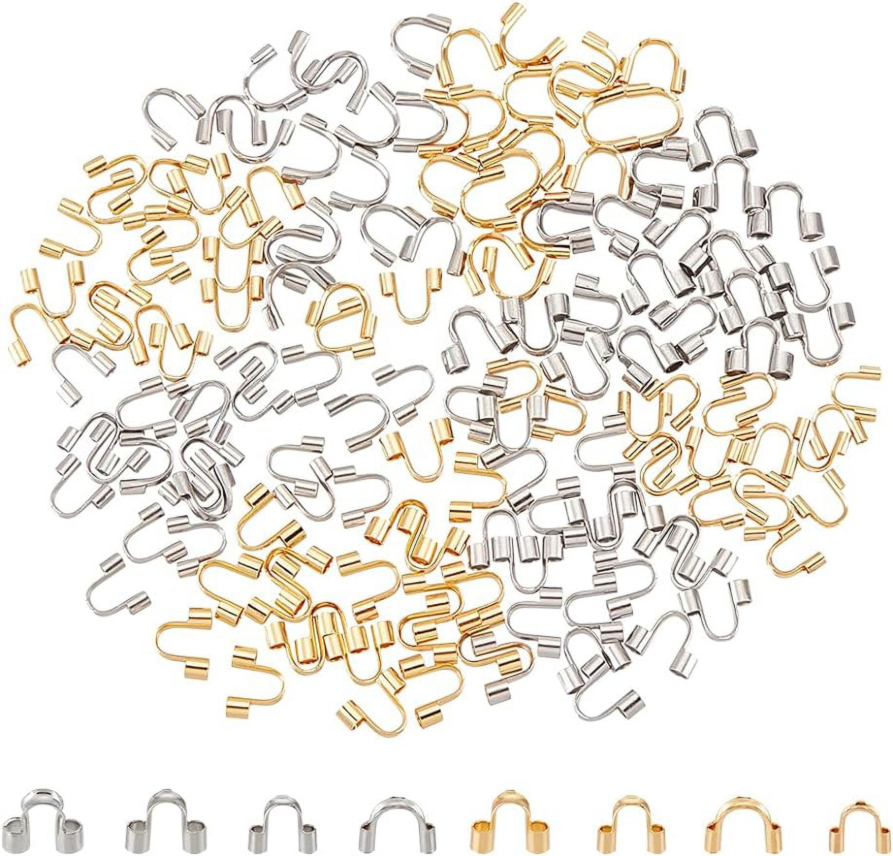 160Pcs 2 Colors 8 Style 304 Surgical Stainless Steel Wire Guardian and ...