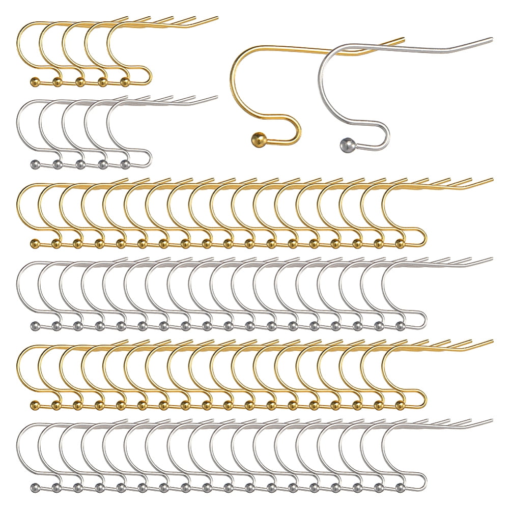 160Pcs 2 Style 316 Surgical Stainless Steel Earring Hooks Shepherd's ...