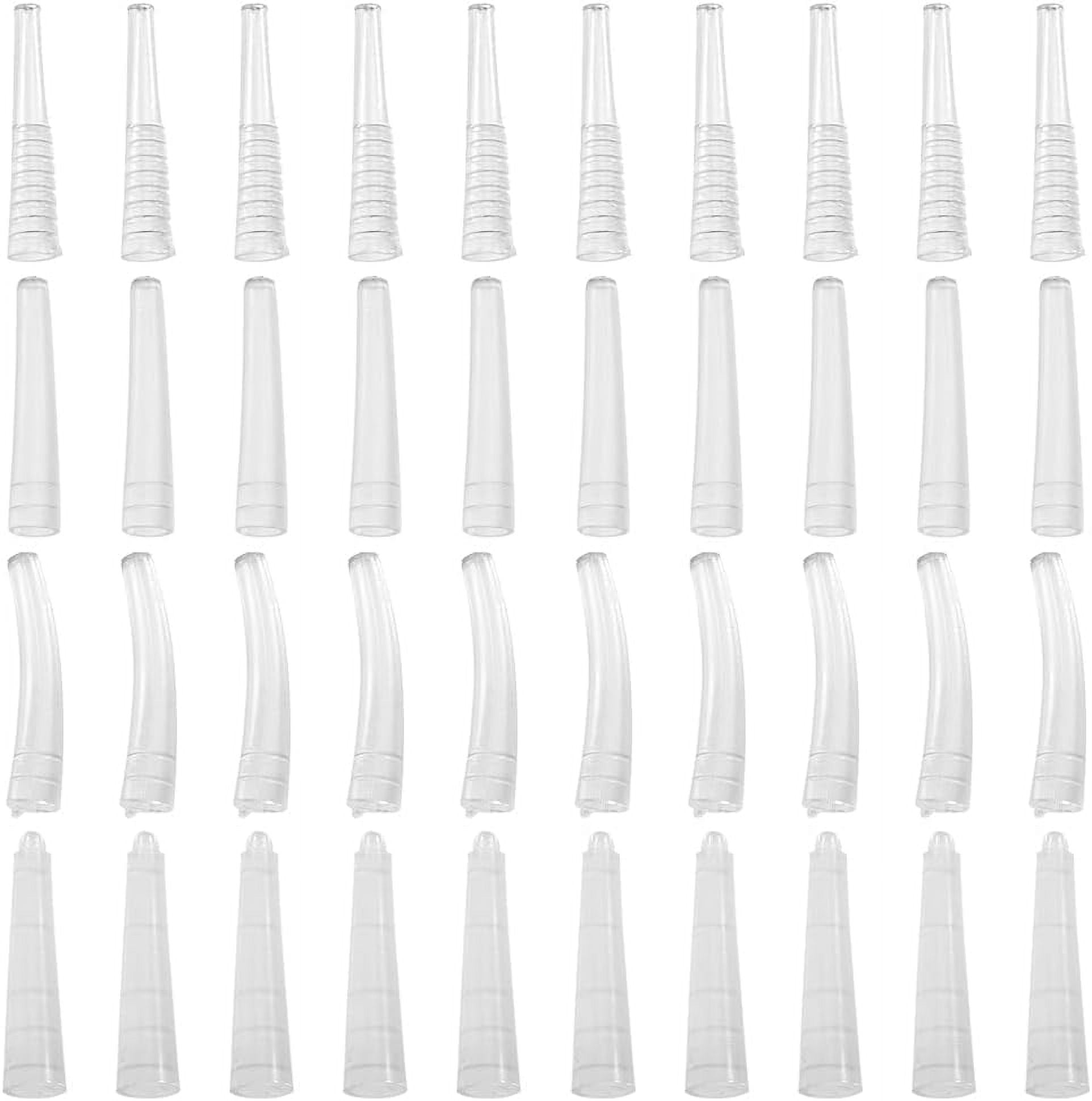 160Pcs 4 Sizes Plastic Tweezer Protective Covers Transparent Tweezer ...