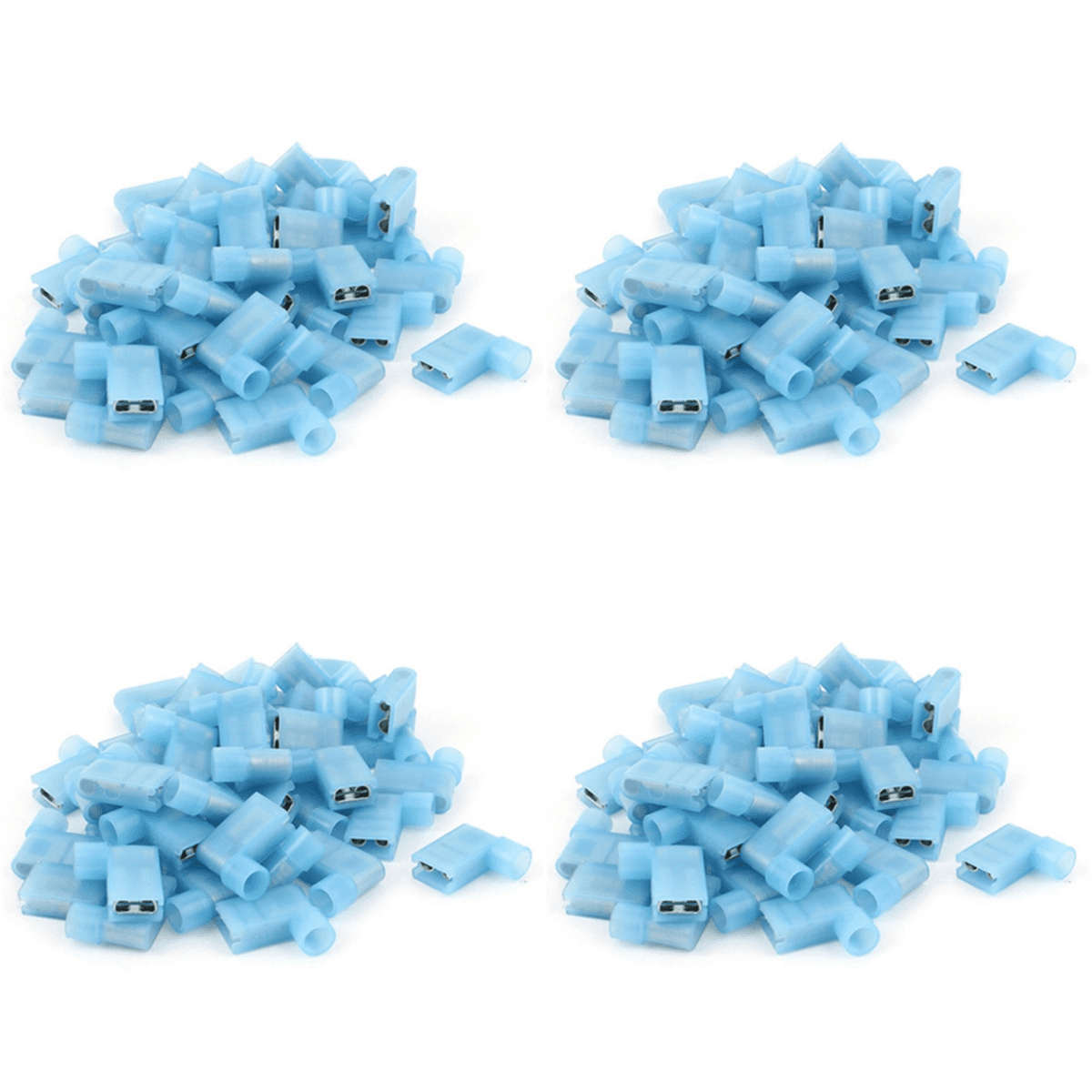 160Pcs 90 Degree Insulated Female Push on Wire Terminal Connector ...