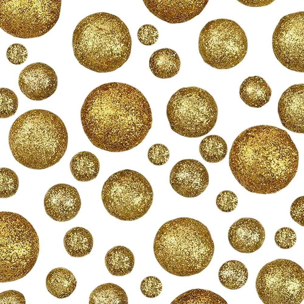 160Pcs Gold Foam Glitter Balls Vase Filler Decorative Ball 12mm 15mm ...