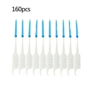keusn 200pcs box floss interdental brush stick toothpick soft silicone ...