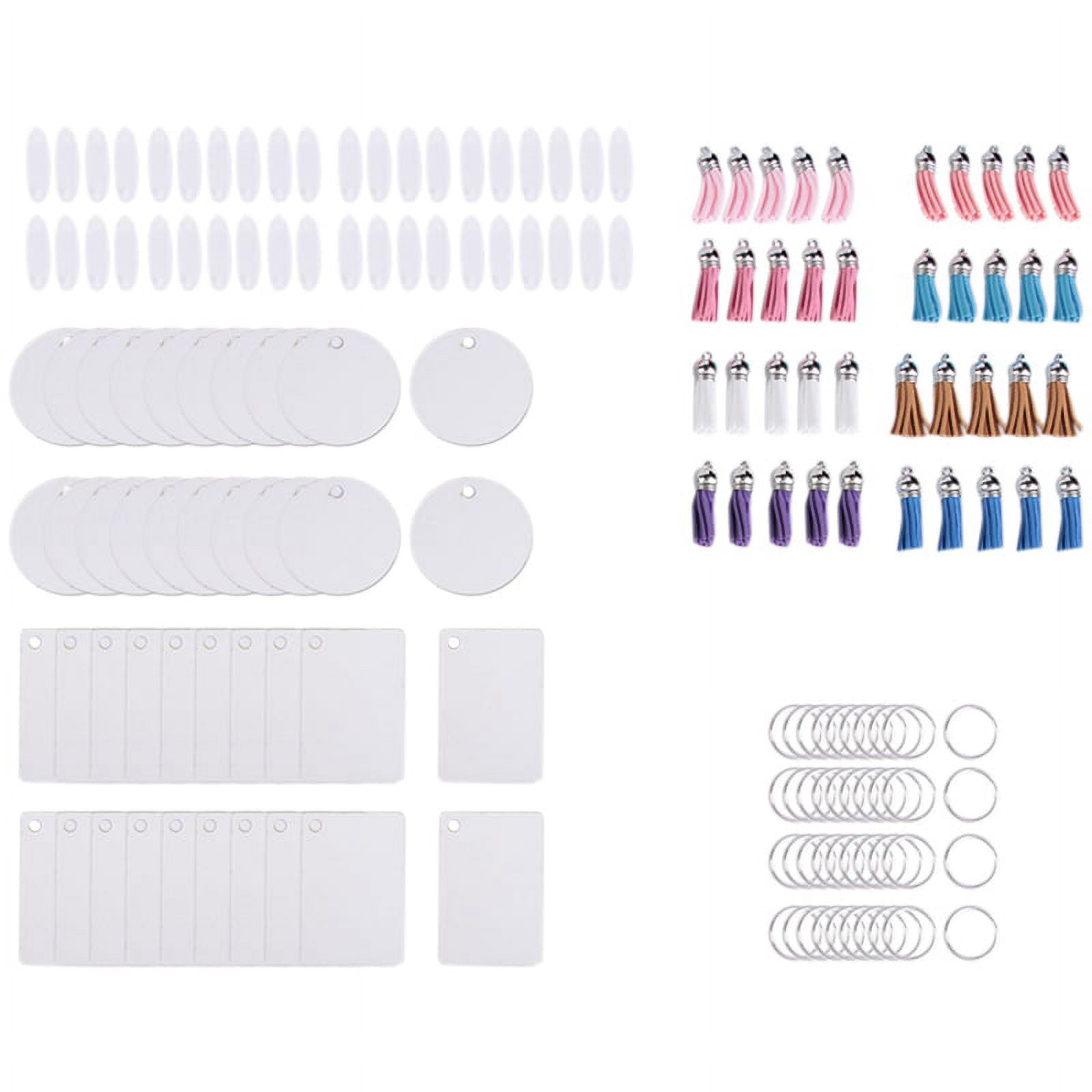 160Pcs MDF Sublimation Blanks Keychain Bulk, Sublimation Keychain ...