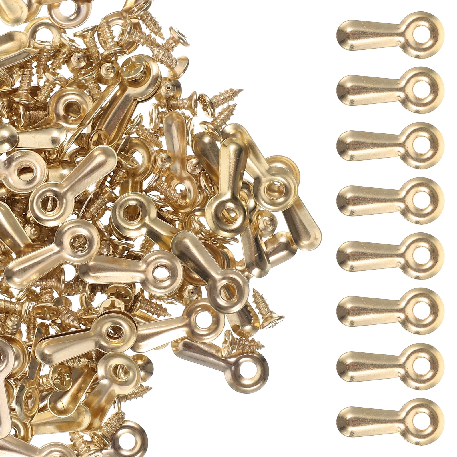 160Pcs Metal Frame Picture Turn Button Backing Clips Fasteners Photo ...