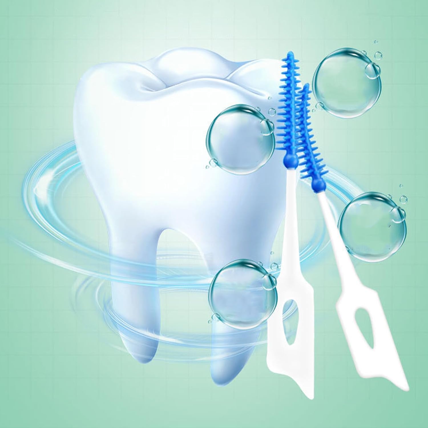 160Pcs Portable Soft Toothpicks, Interdental Brushes Between Teeth ...