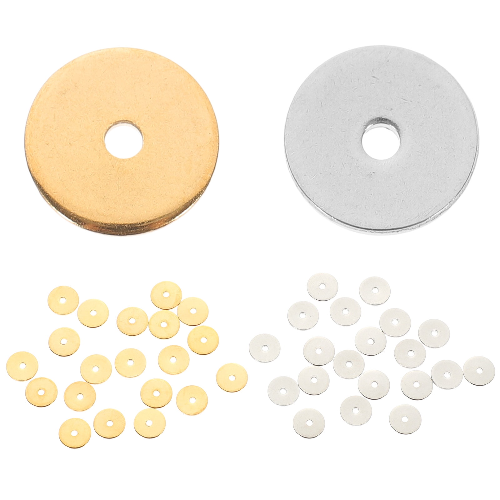 160Pcs Round Flat Spacer Beads Bracelet Necklace Earring DIY Spacer ...