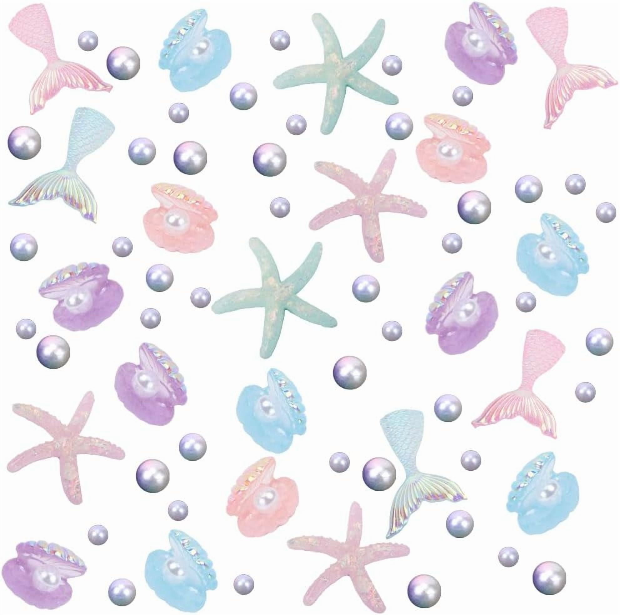 160Pcs Sea Shell Vase Fillers Candle Fillers Decorations Colorful ...