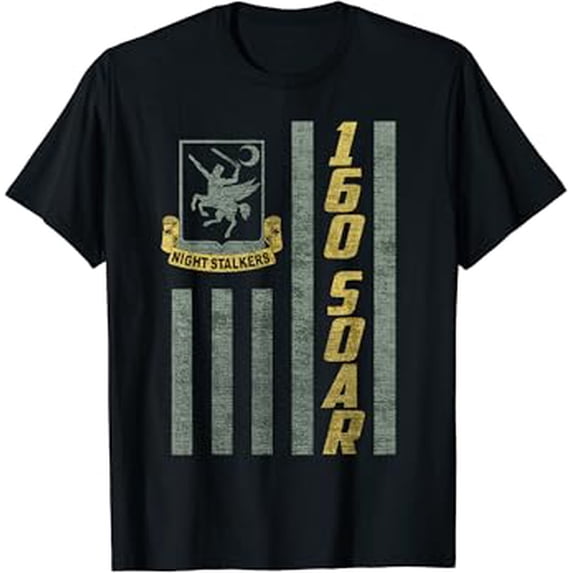 160Th Soar Special Force Airborne Us Night Stalkers Army T-Shirt ...