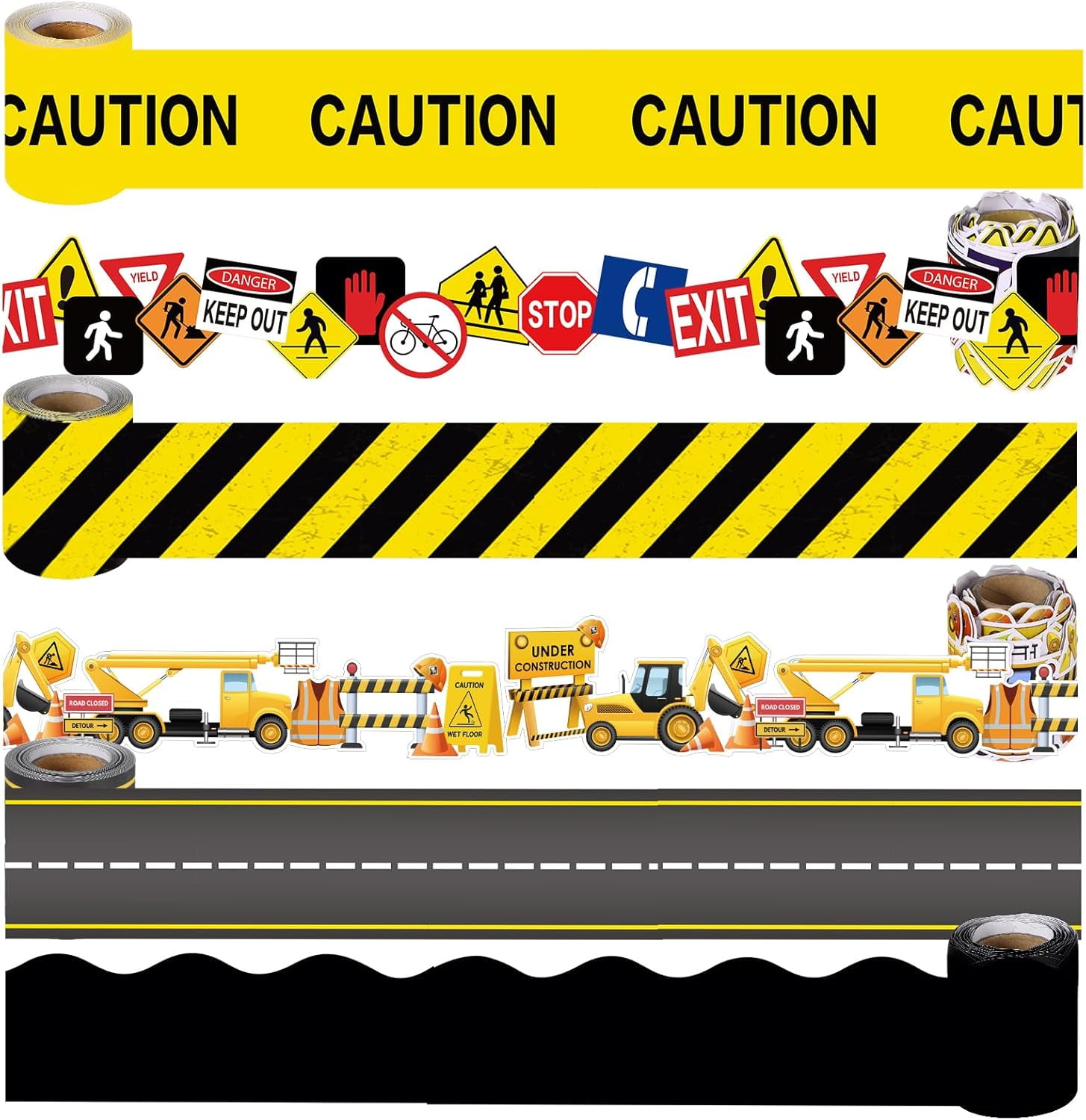 160ft Construction Borders for Bulletin Board, Construction Classroom ...