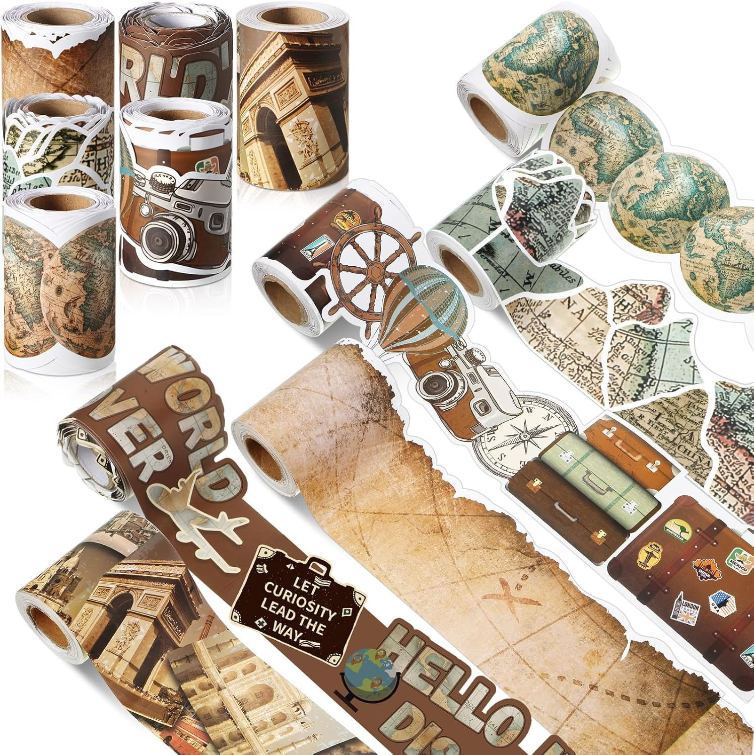160ft World Map Borders for Bulletin Board, World Classroom Decoration ...