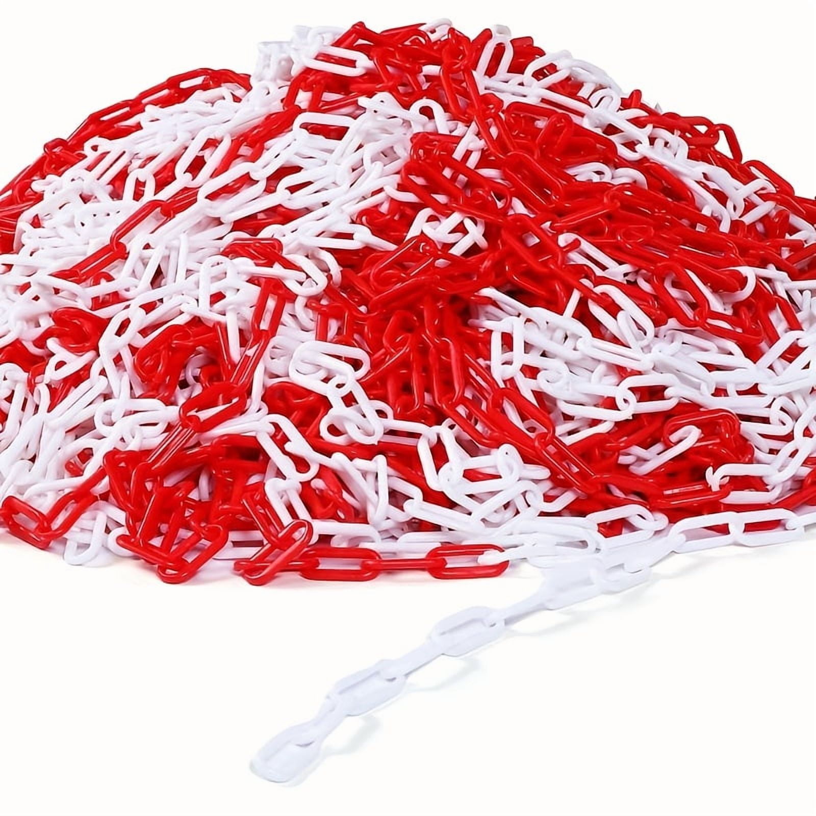 160ft Yellow & Black Plastic Safety Chain Barrier - Weatherproof ...