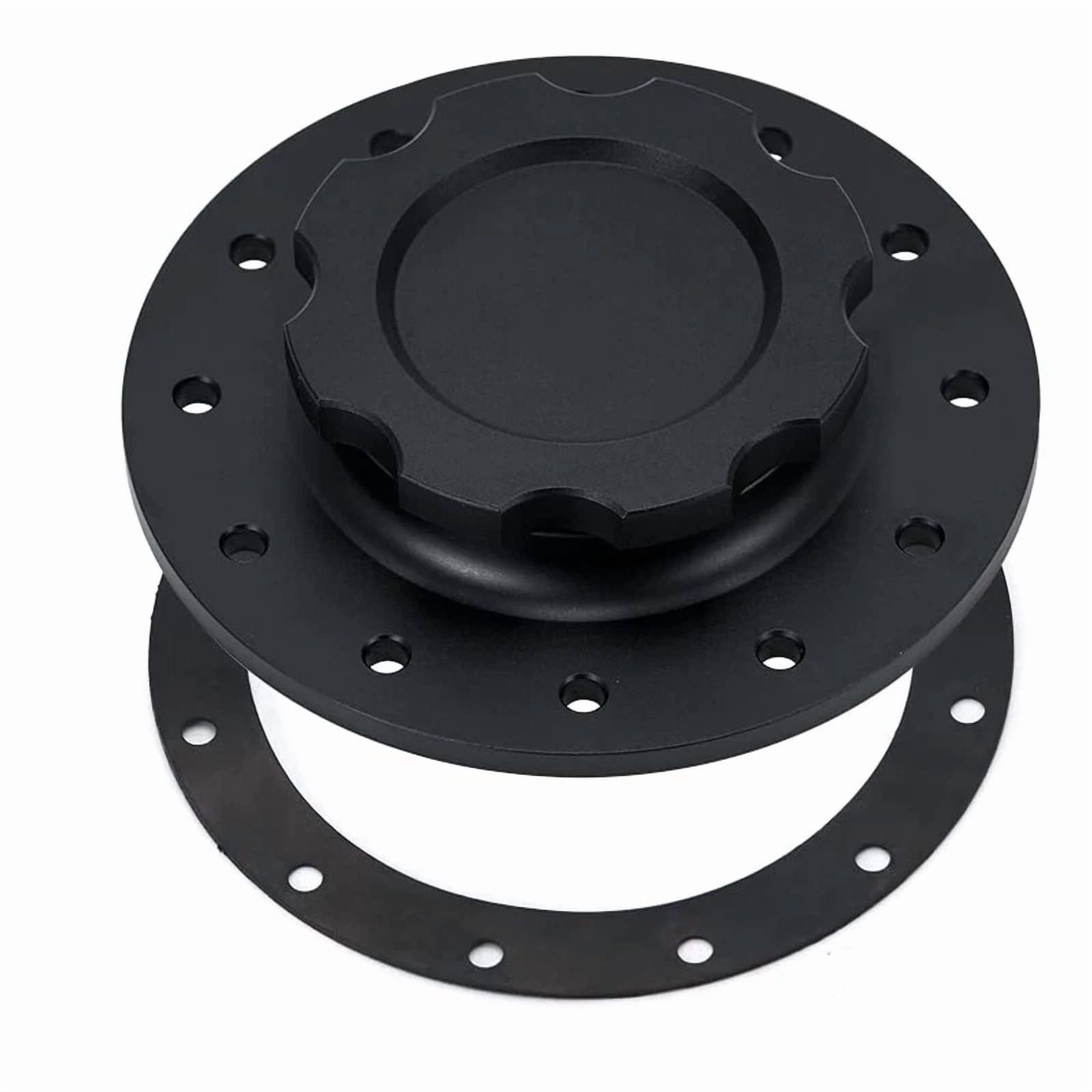160mm Billet Aluminum Easy Fill Fuel Cell Gas Cap with 12 Hole Cell ...