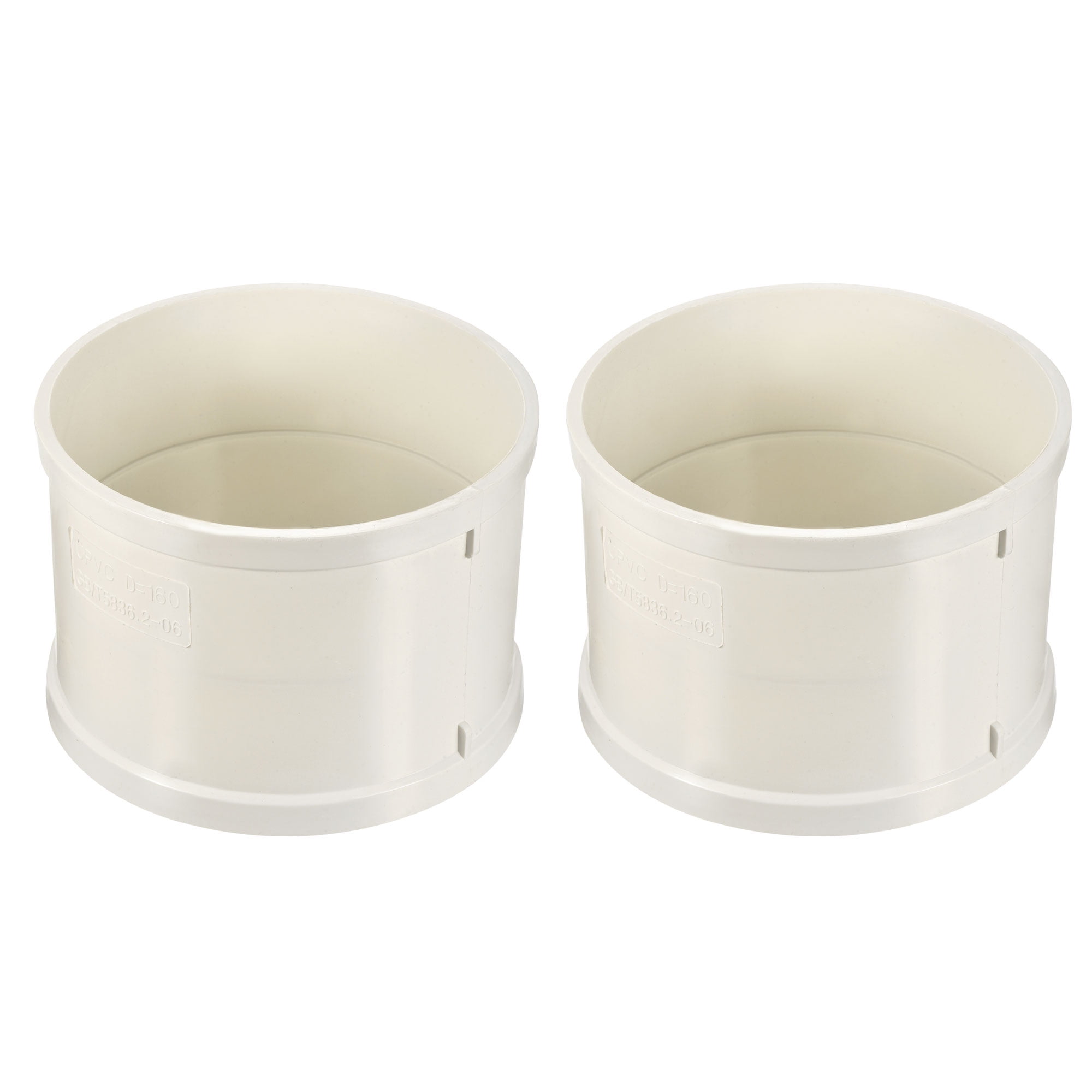 160mm PVC Straight Socket Connector Pipe Fitting Coupling Adapter ...