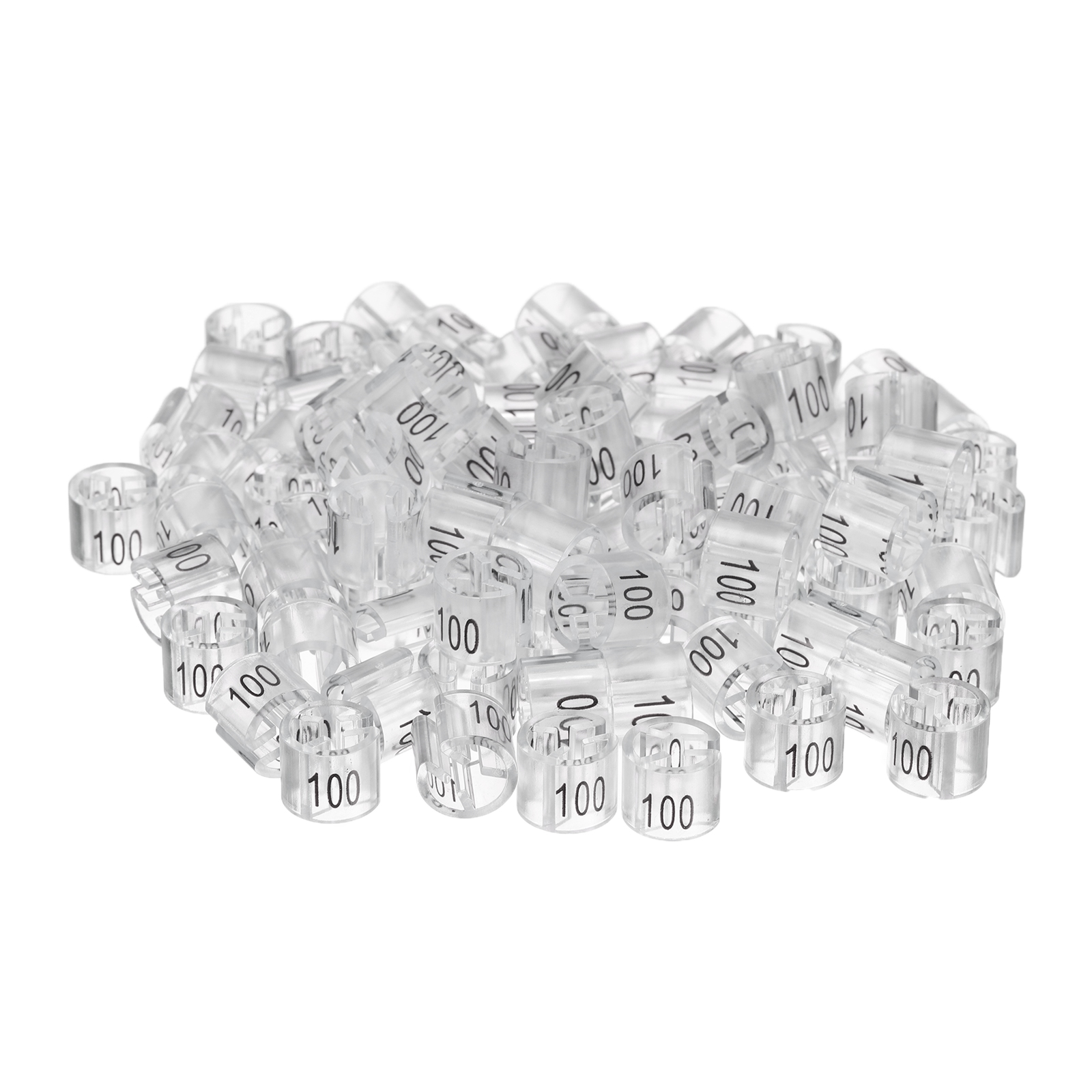 160pcs Clothes Hanger Markers 100 Number Tags, Fit 3.5mm Rod Garment ...