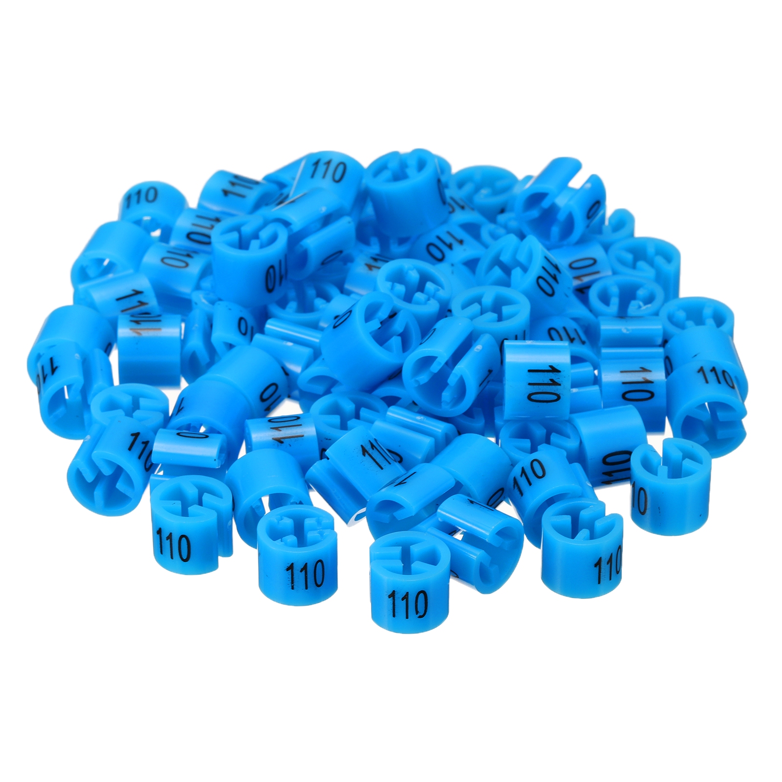 160pcs Clothes Hanger Markers 110 Number Tags, Fit 3.5mm Rod Garment ...