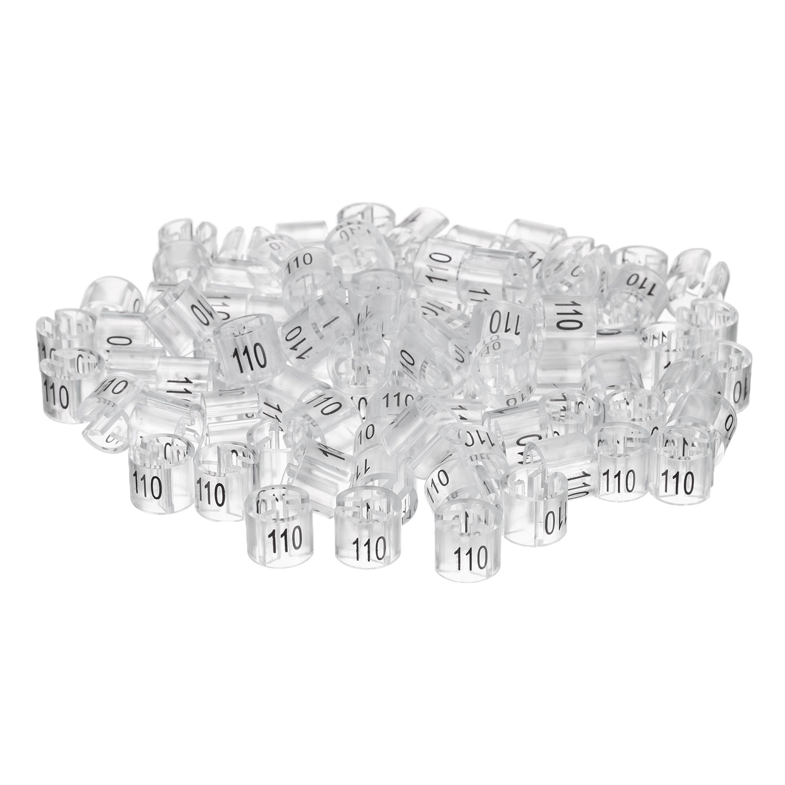 160pcs Clothes Hanger Markers 110 Number Tags, Fit 3.5mm Rod Garment ...