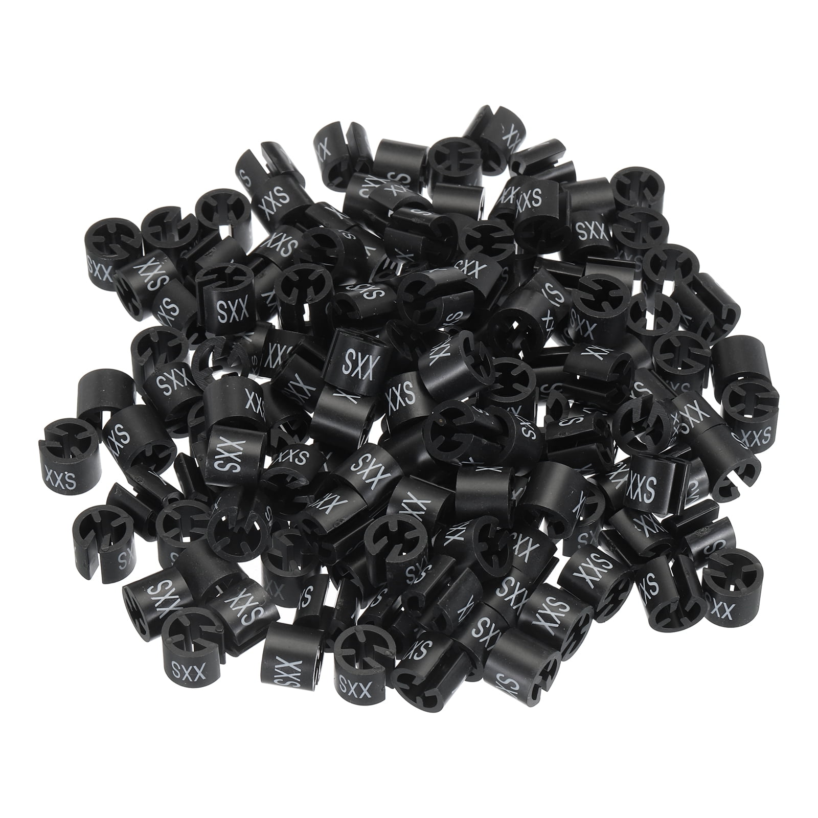 160pcs Clothes Hanger Markers L Size Tags, Fit 3.5mm Rod Garment Size ...