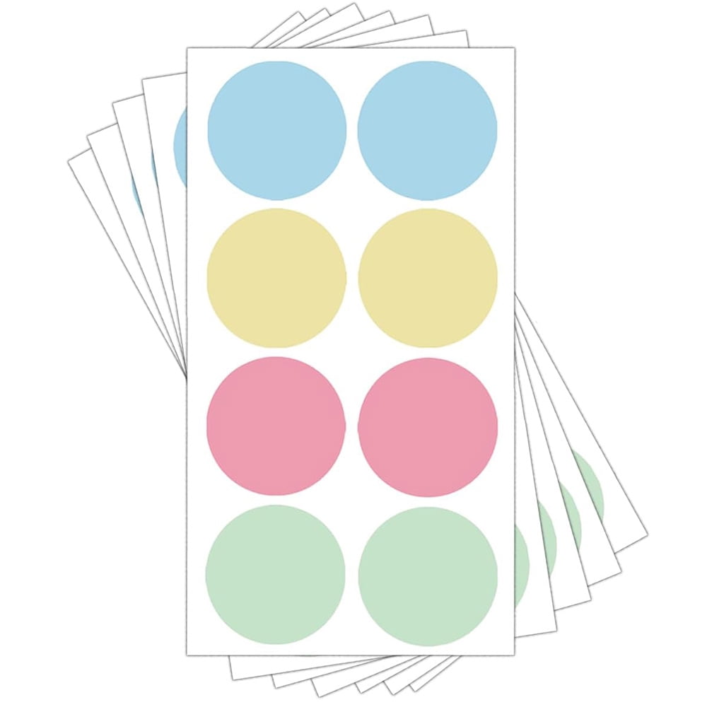 160pcs Color-Code Labels Round Circle Stickers for Color Coding,2 Inch ...
