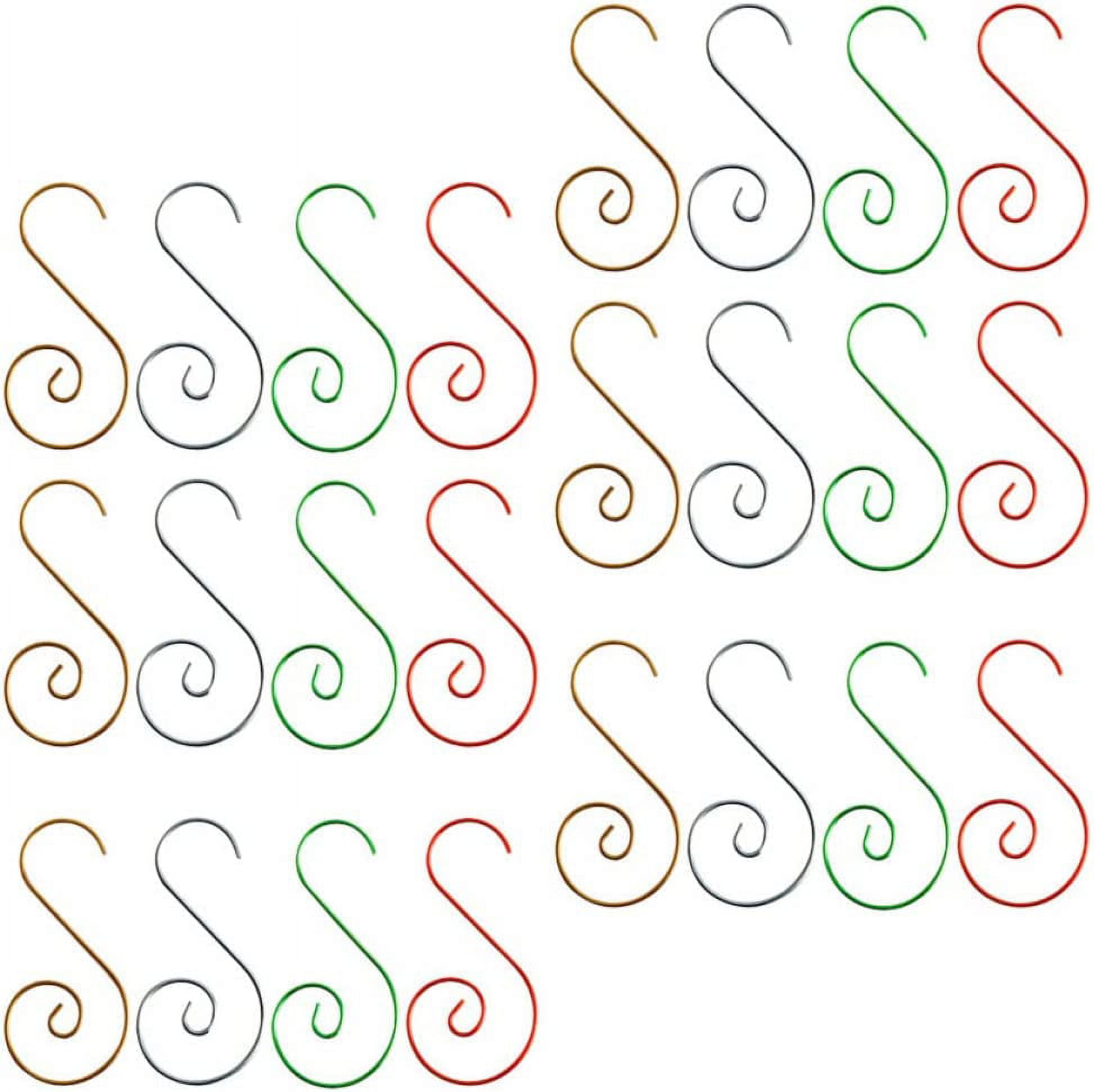 160pcs Doll Hooks S- Hook Hanging Holiday Wall Tree Mixed Tool Shape ...