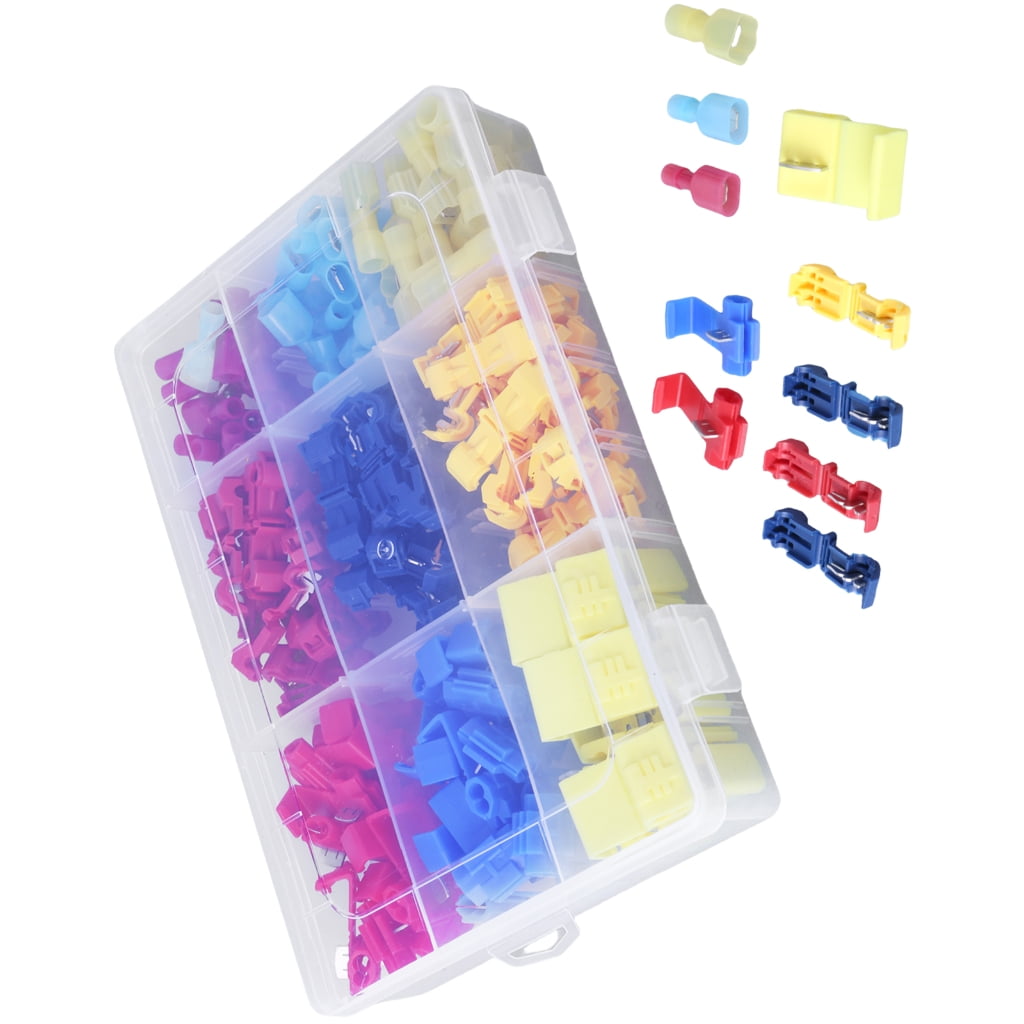 160pcs Quick Install Electrical T Tap Connectors Insulated Wire Splices ...