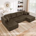161" Oversized U Shaped Modular Sectional Sofa, Compressed Sofa in a ...