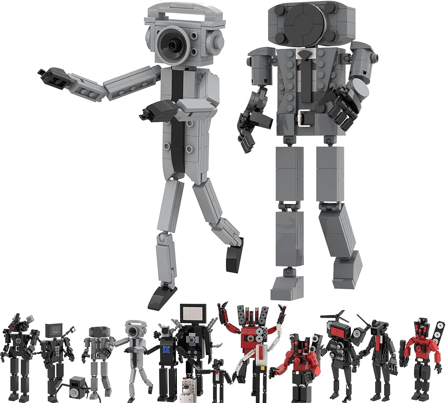 161 PCS oilet Game Action Figure Building Blocks Set,Toilet Toys Camera ...