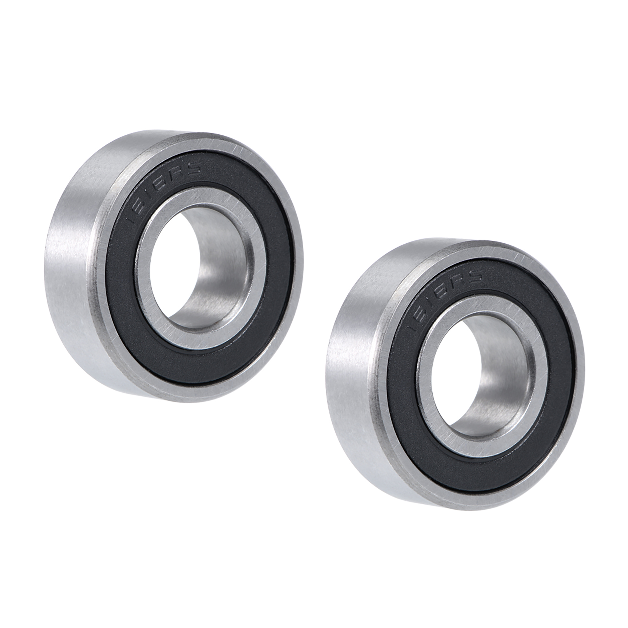 1616-2RS Ball Bearing 1/2"x1-1/8"x3/8" Sealed Chrome Bearings 2pcs ...