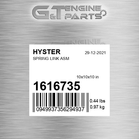1616735 SPRING LINK ASM fits HYSTER (New OEM) - Walmart.com
