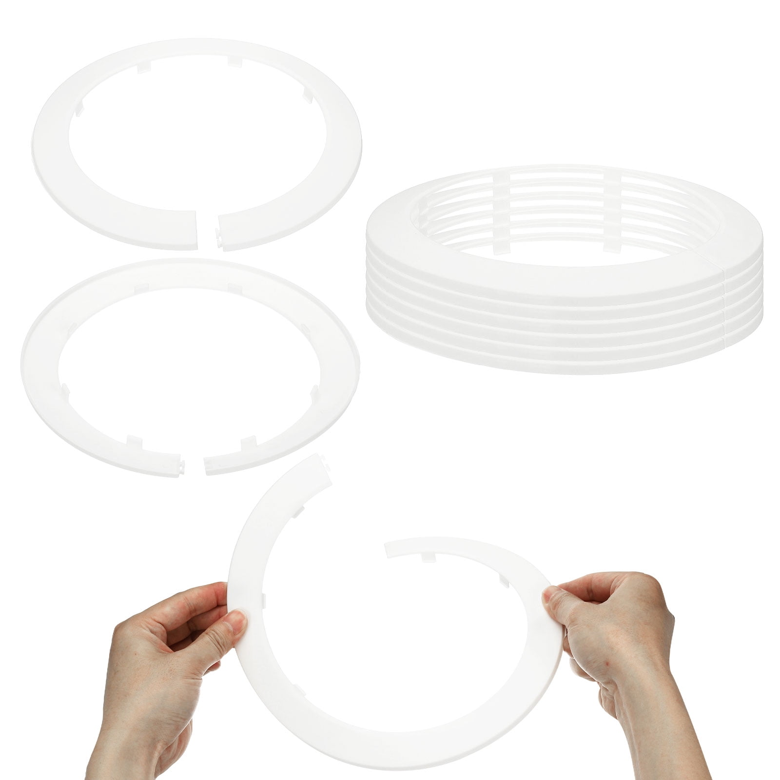 161mm Plumbing Cover Plates, 9 PCS Wall Split Flange Pipe Cover ...
