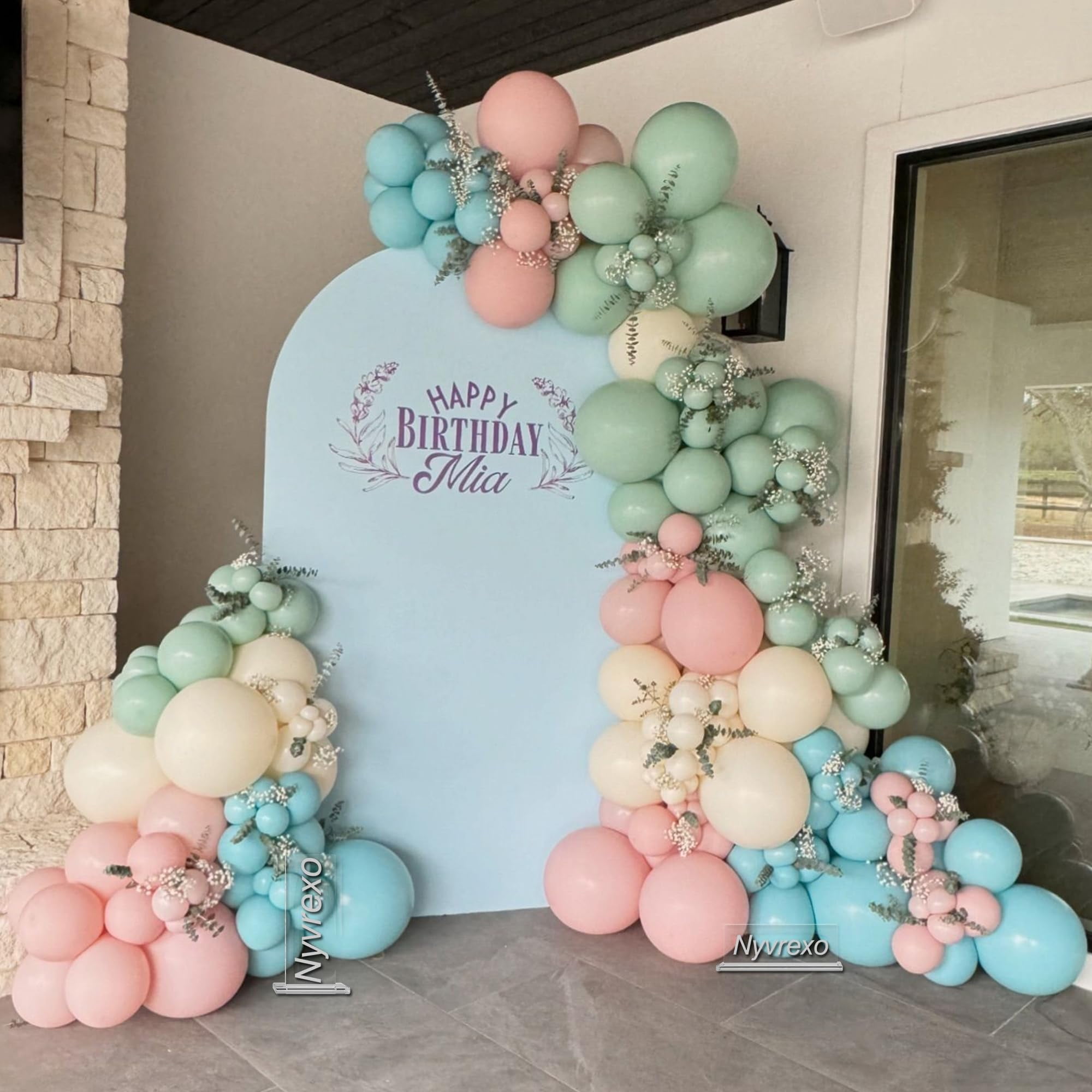 161pcs Spring TeaTRDN Party Balloon Arch Garland Kit, Dusty Pink Green ...