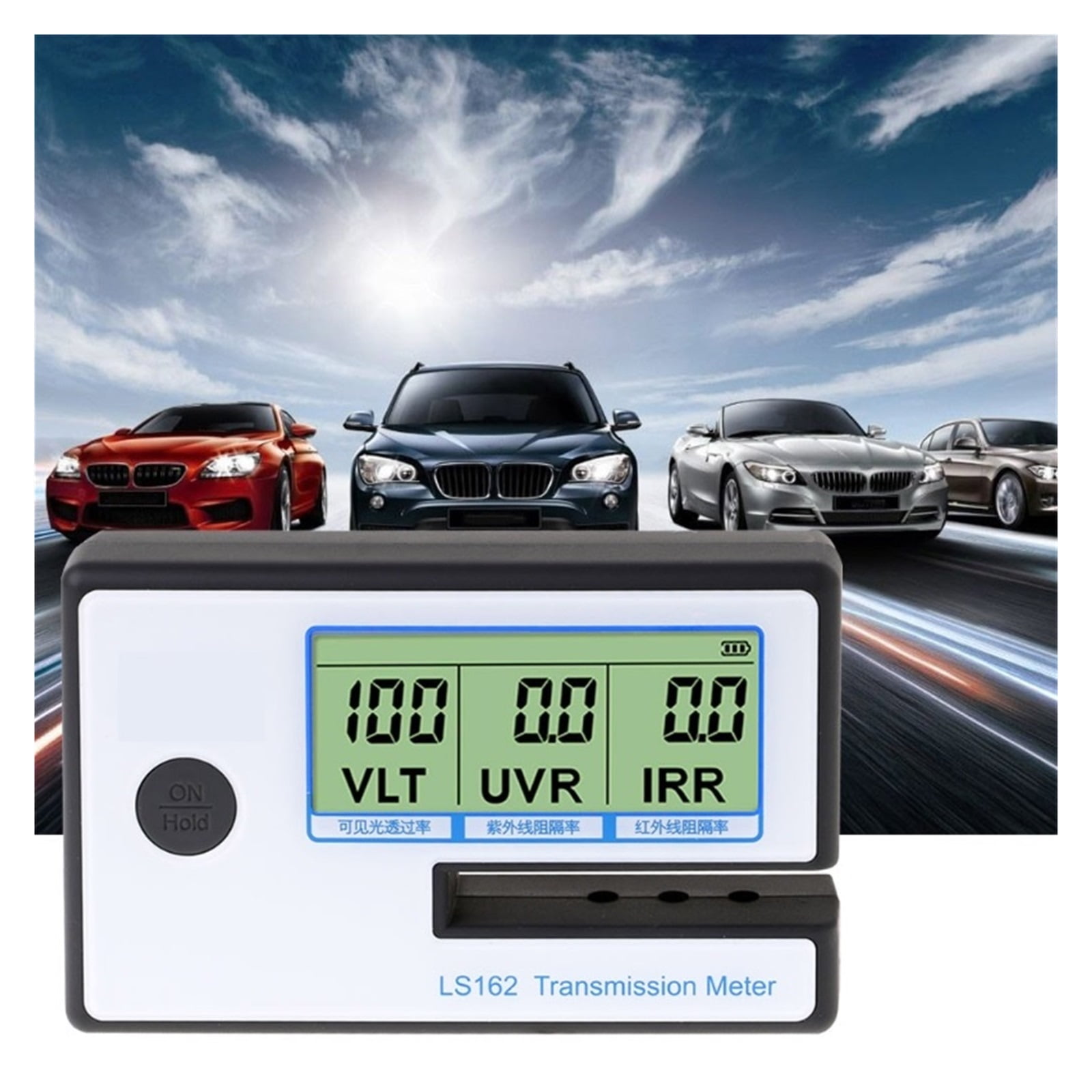 162 Window Tint Meter Solar Film Transmission Meter VLT UV IR Rejection ...