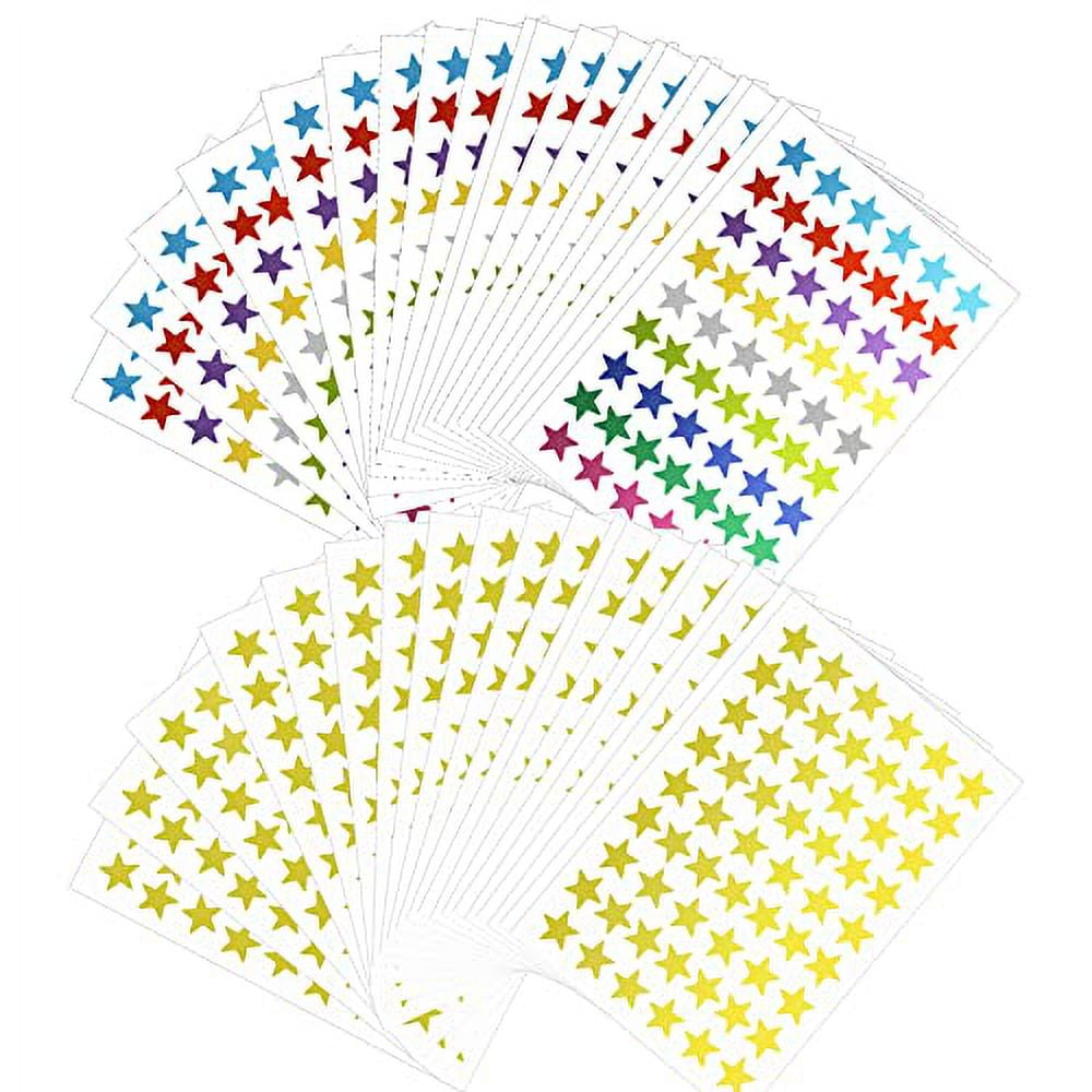 1620 PCS Small Star Stickers, 30 Sheets Foil Star Stickers for Kids ...